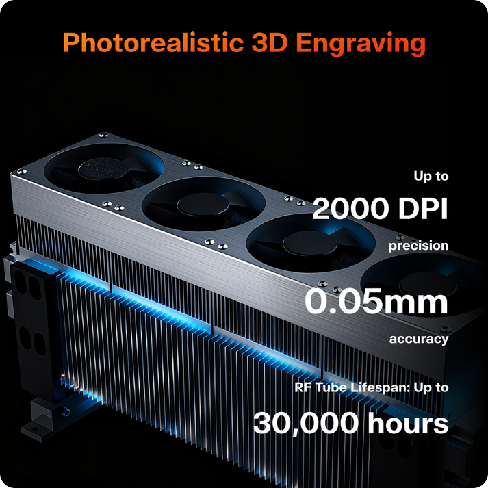 OneLaser HYDRA 9: CO2 Dual-Laser Engraver/Cutter (100W DC/38W RF Tube)