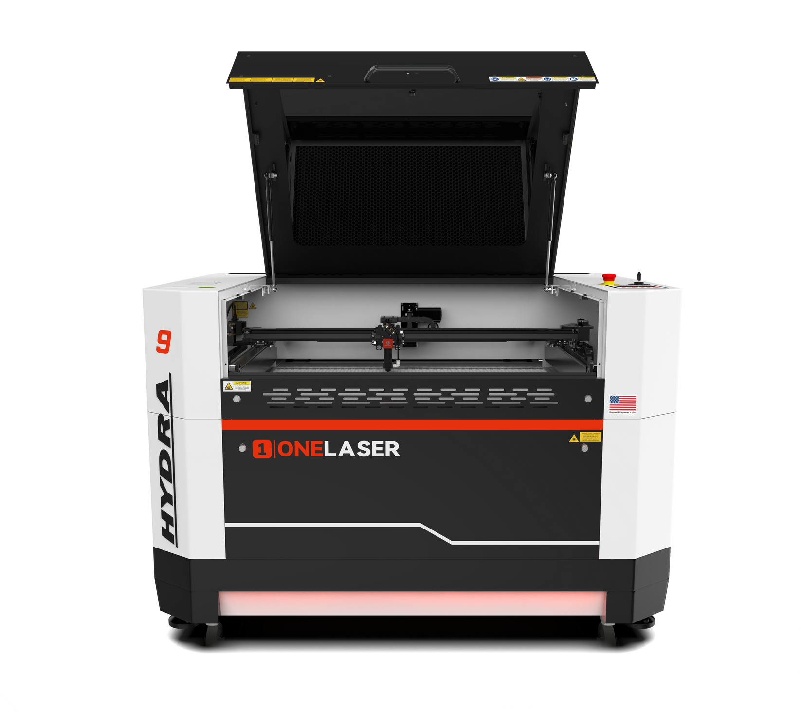 OneLaser HYDRA 9: CO2 Dual-Laser Engraver/Cutter (100W DC/38W RF Tube)